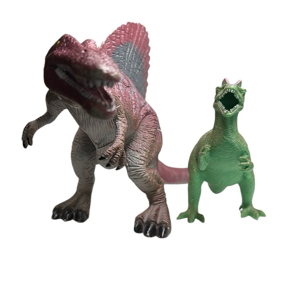 Reptile | Ankyo Spinosaurus Dinosaur Toy 14 Inches Dilophosaurus 7 Inch ...